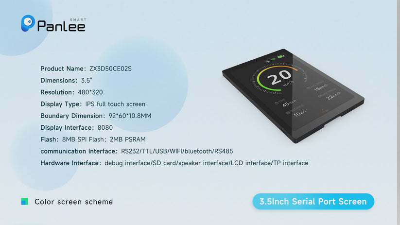 WT32-SC01 PLUS | 16MB Flash 3.5 Inch Multi-Touch LCD Screen with GUI F ...